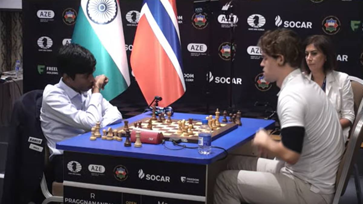 Chess world Cup final Praggnanandhaa loses to Carlsen in tie breaker ...