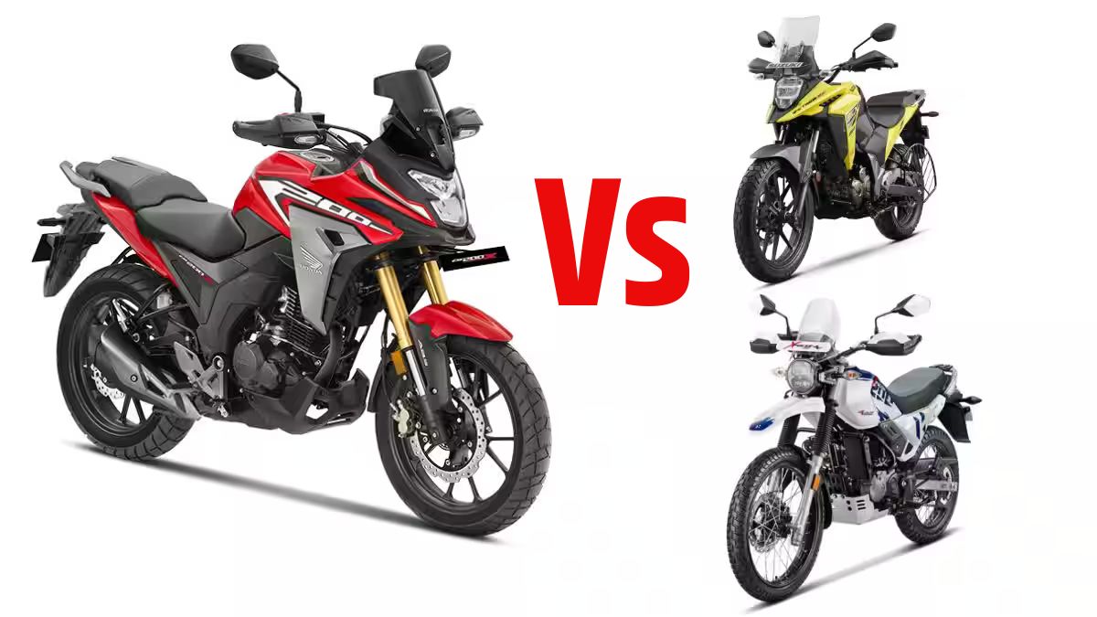 Honda CB 200X vs Hero Xpulse 200 4V vs Suzuki V Strom Compare in Engine Design Features and ...