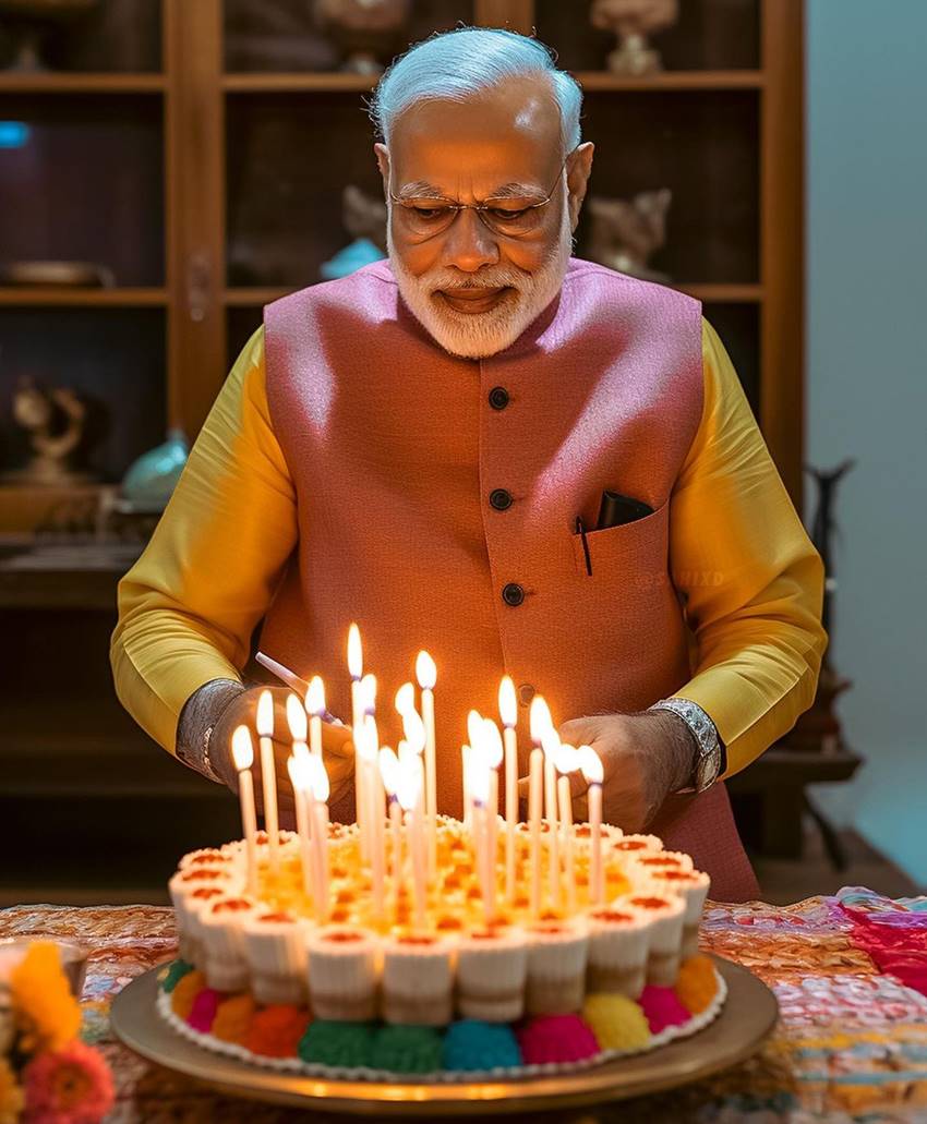 PM Narendra Modi Birthday celebrations, See artificial intelligence ...