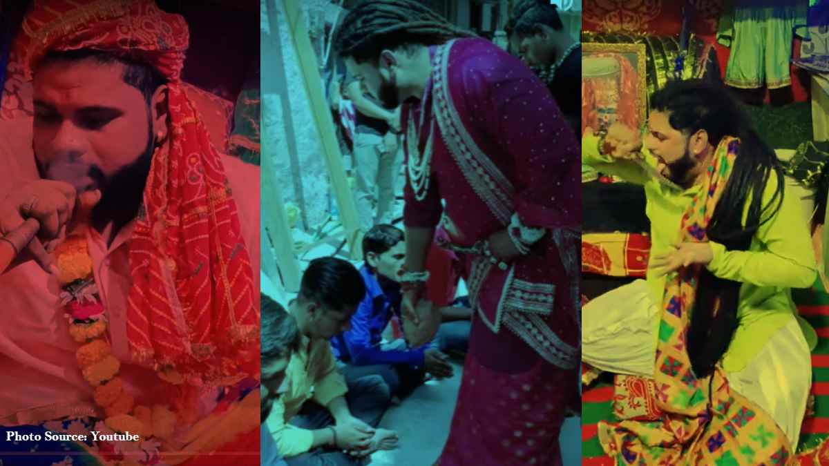 जीभ निकालकर चाकू फेरते 'स्वयंभू बाबा' का वीडियो हो रहा वायरल, रेप के ...