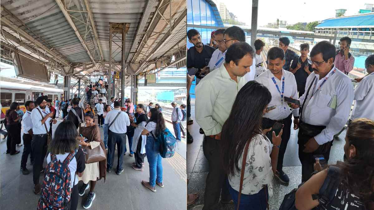 western railways 199 TC checking passengers Mumbai Andheri station ...