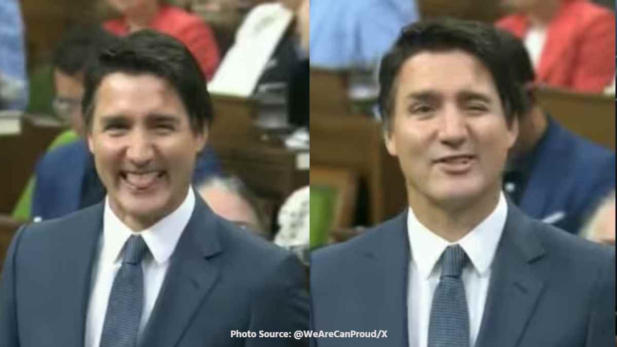 Justin Trudeau winked at Speaker sticking out his tongue Parliament ...