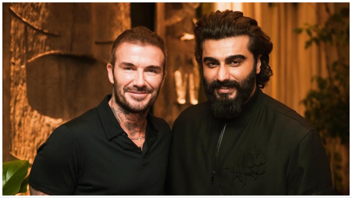 तस्वीर में डेविड बेकहम से लंबे दिखे अर्जुन कपूर, लोग करने लगे ट्रोल ...