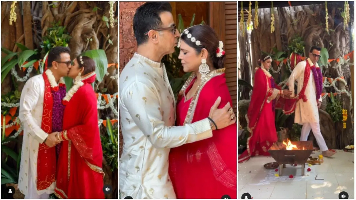 At the age of 58 Ronit Roy took seven rounds again 16 year old son enjoyed his parents wedding ...