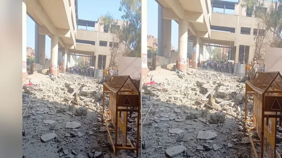 Delhi Gokulpuri metro station Accident: Delhi Gokulpuri Metro Station ...