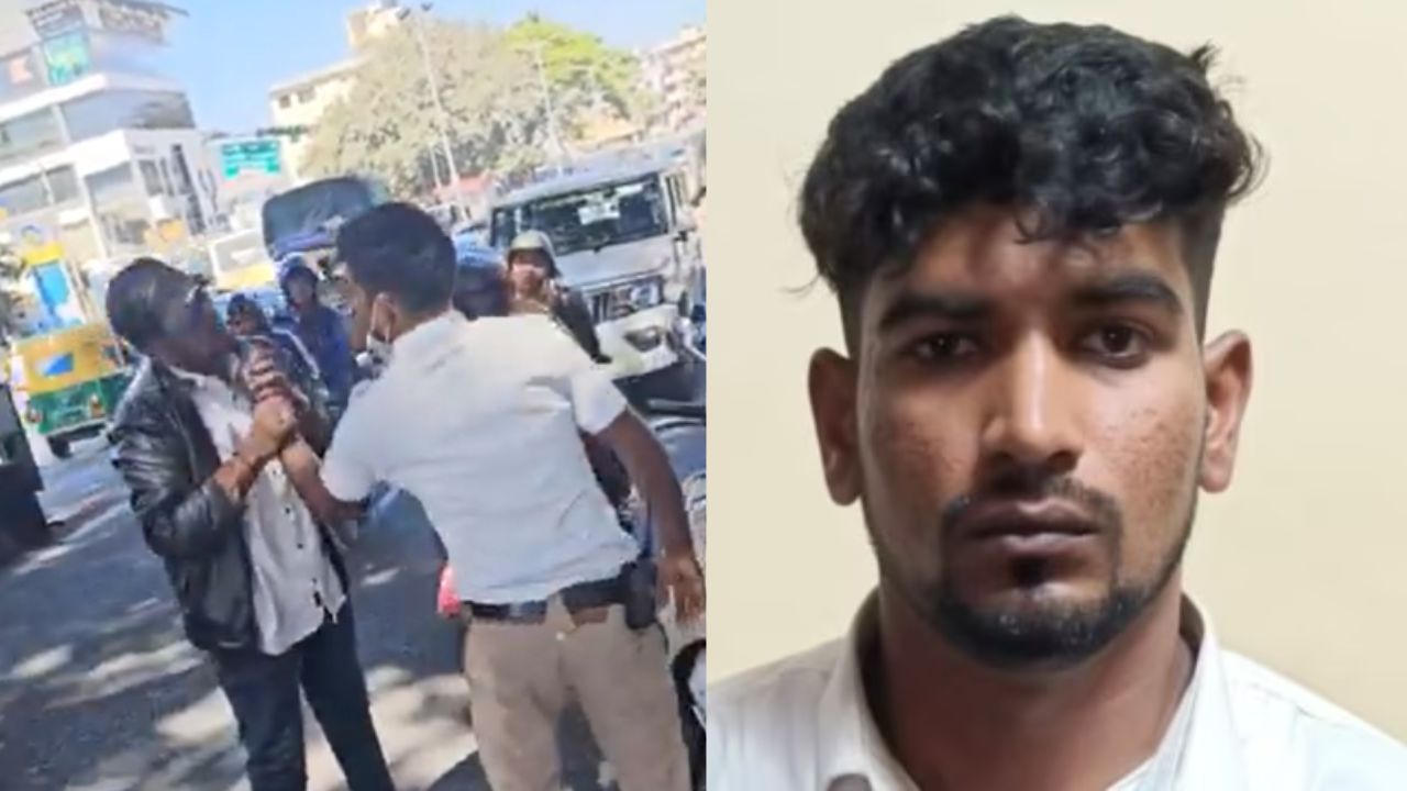 bengaluru man bites traffic police opposed riding bike without helmet ...