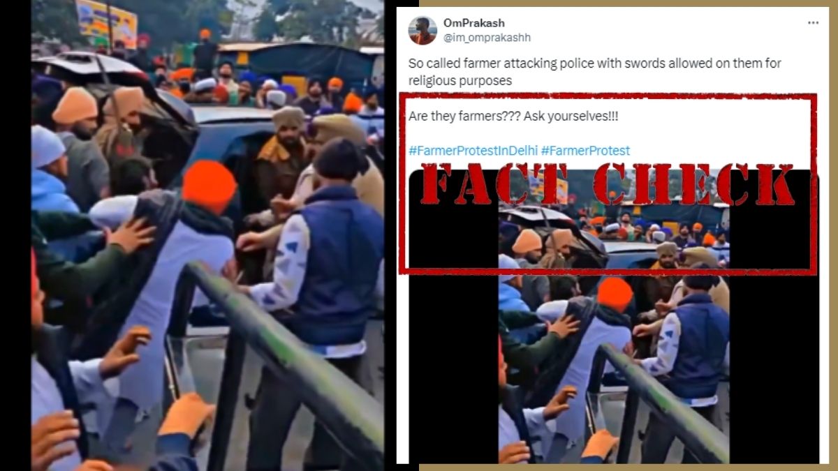 Fact check Video of people attacking police with swords is not from ...