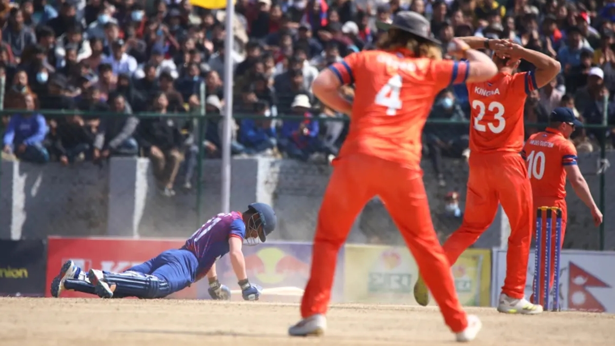 Last ball decide Nepal vs Netherlands T20I Score cricket news tribhuvan ...