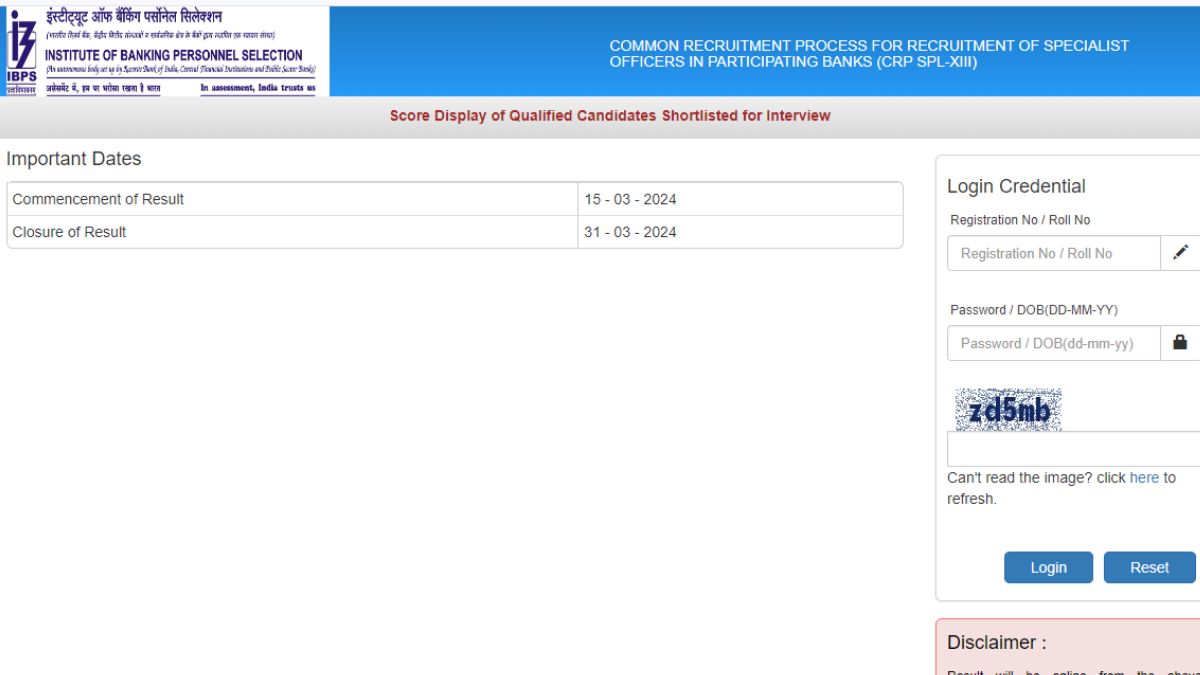 IBPS PO Mains Scorecard 2024 released know download process with result ...