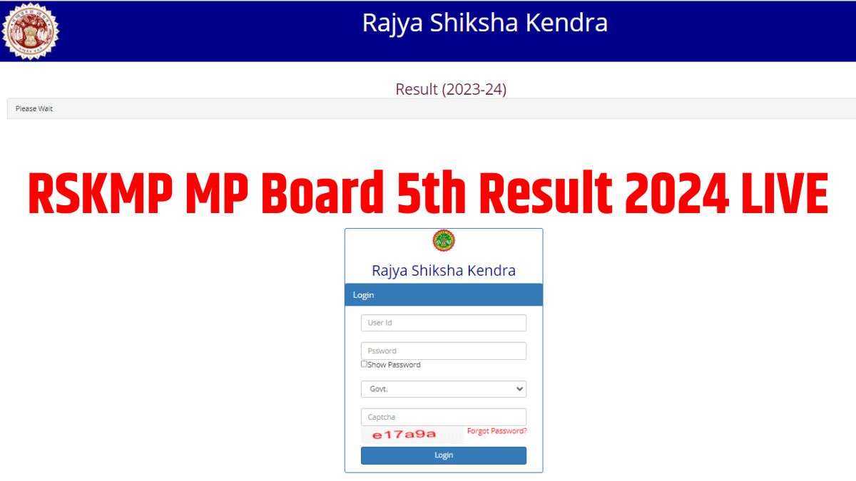 RSKMP.in, MP Board Class 5th Result 2024 Roll No Wise Direct Link Check ...