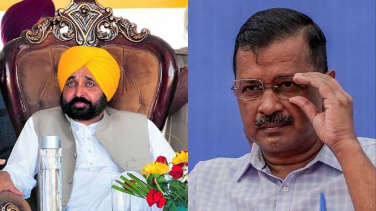 delhi liquor scam case Punjab CM bhagwant Mann Meet arvind Kejriwal At Tihar Jail - तिहाड़ जेल ...