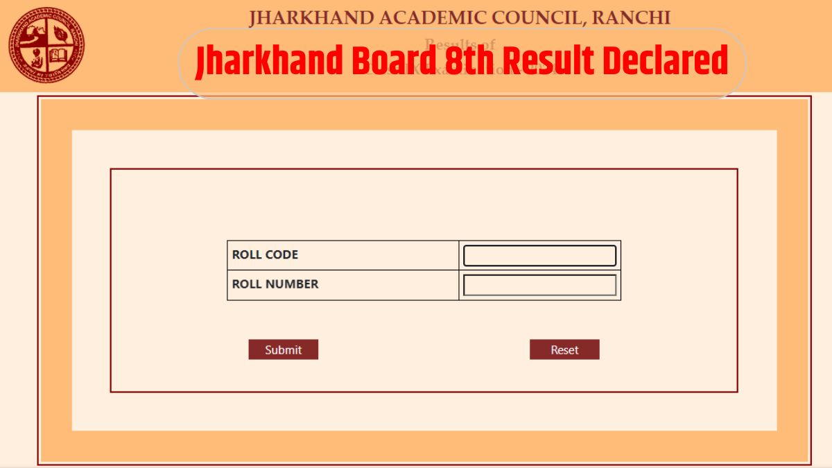 JAC Jharkhand Board 8th Result 2024 Declared Marksheet download Link at ...