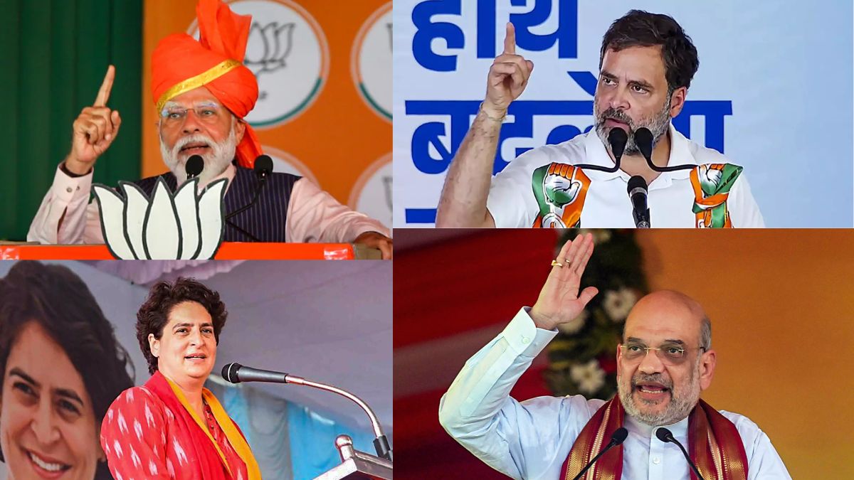 lok sabha chunav 2024 narendra modi amit shah rahul gandhi priyanka gandhi most rallies in ...
