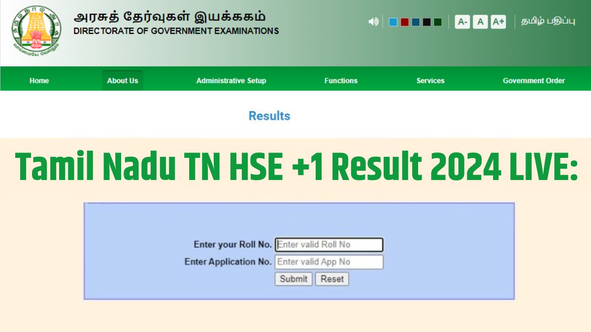 TANDGE Tamil Nadu TN HSE +1 Result 2024 result on tnresults.nic.in and dge.tn.gov.in. | Jansatta