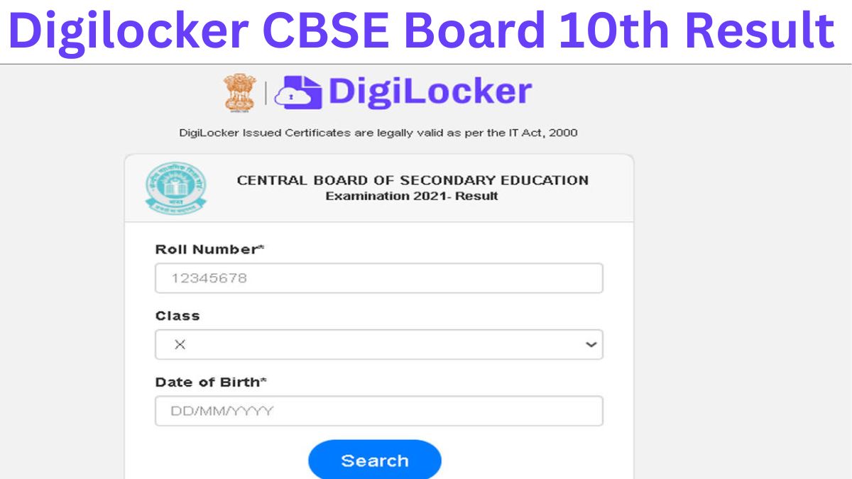 Digilocker CBSE Board 10th Result 2024 out Check with Roll Number on ...