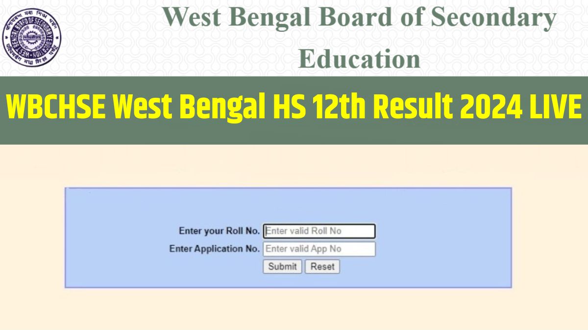 Wbchse.nic.in, WB HS 12th Result 2024, West Bengal WBCHSE HS 12th Result 2024 Link at wbresults ...