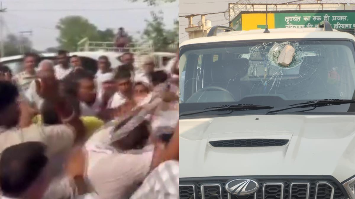 Dushyant Chautala mother Naina Chautala convoy attacked six workers ...
