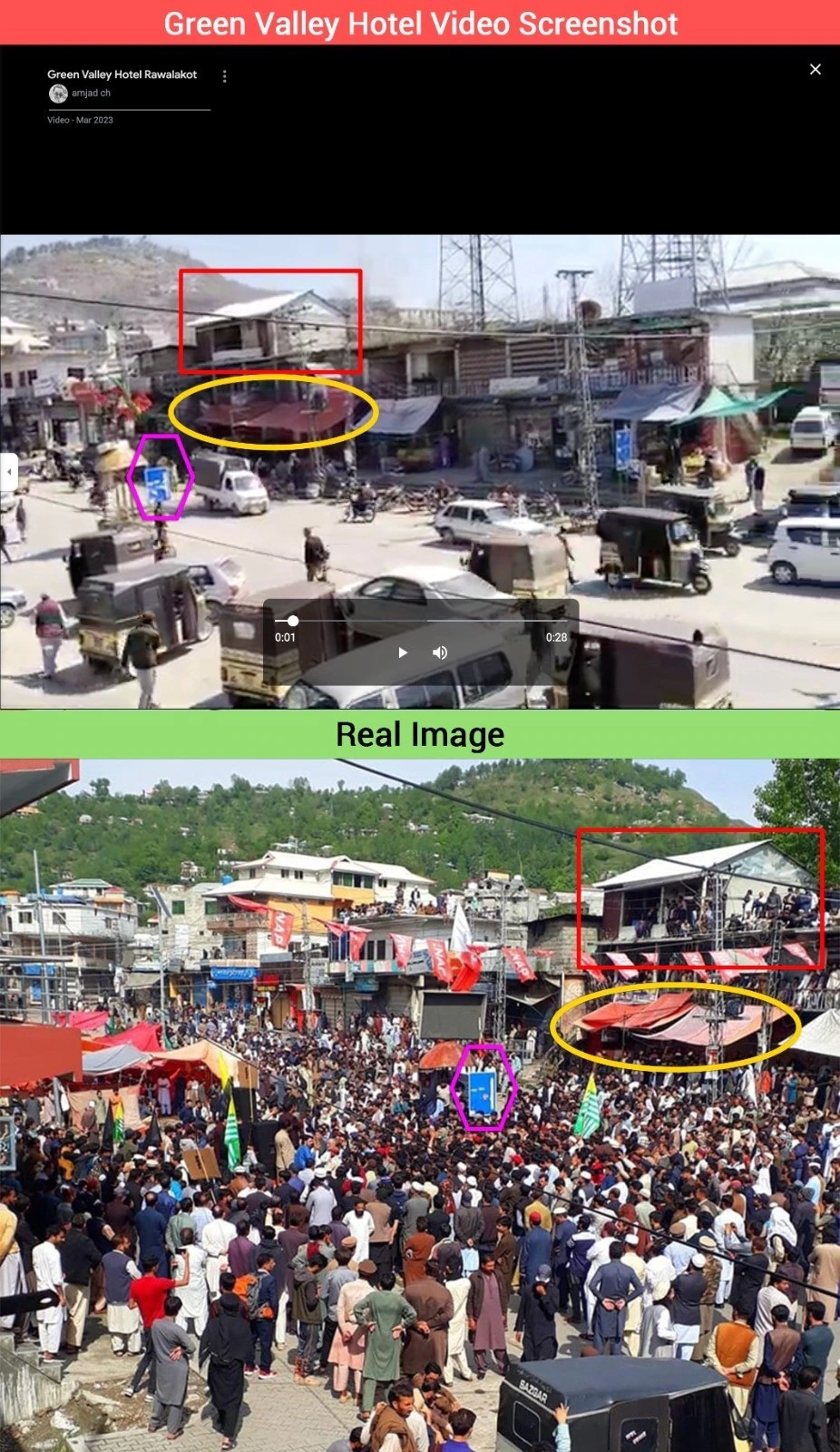 Fact check Indian flag was not hoisted at PoK viral image is edited ...