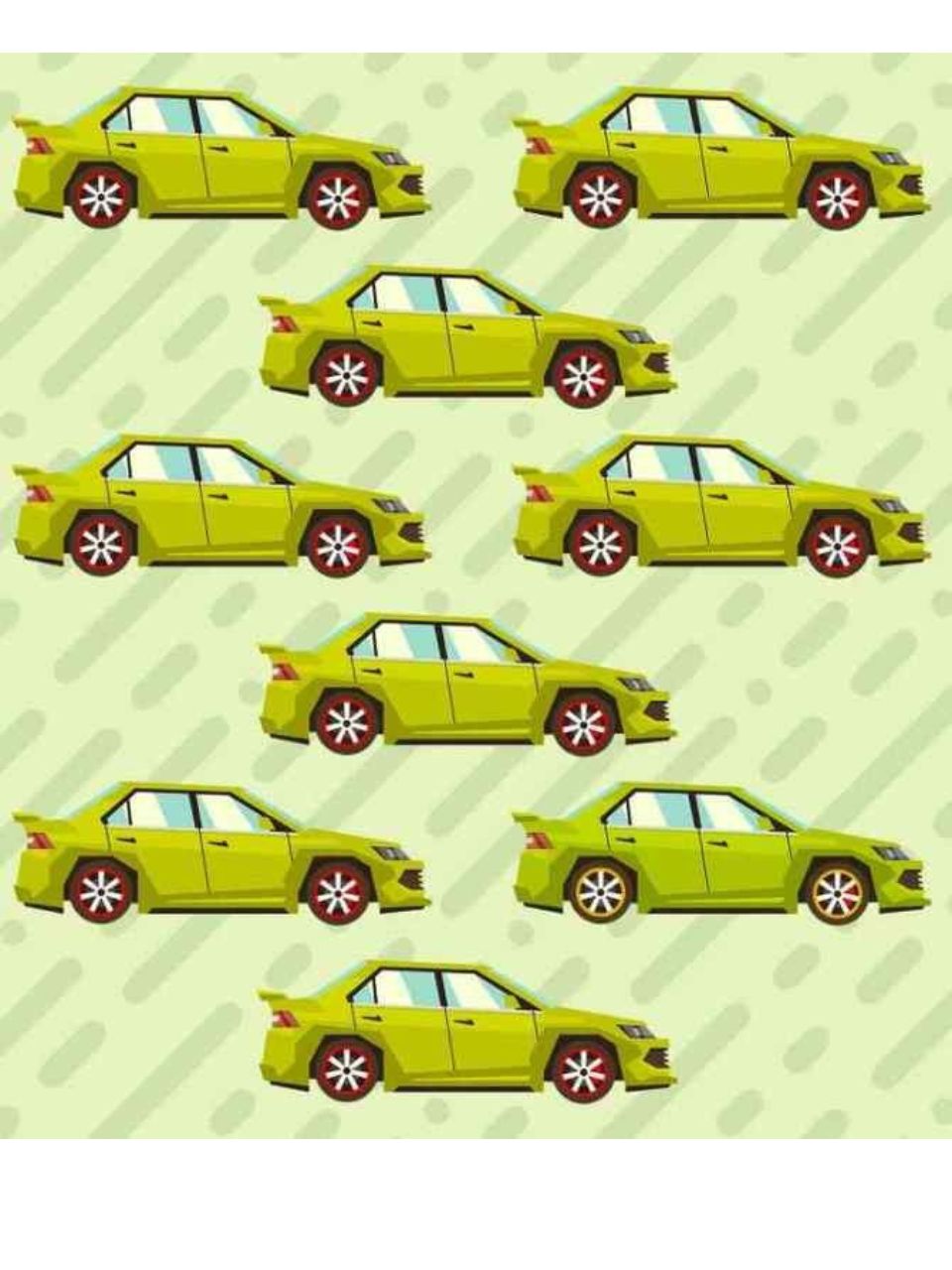 Optical Illusion: Find the different car in the picture in 5 seconds