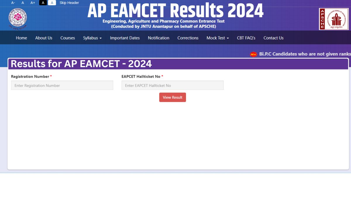 AP EAMCET Results 2024 Date and Time Check Direct Link at www.cets.apsche.ap.gov.in, manabadi.co ...