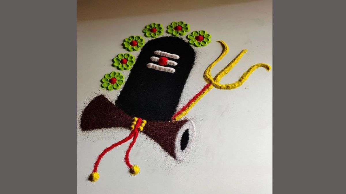 Sawan 2024 Rangoli Design: Sawan Ki Rangoli Sawan Ke Mahine Ke Liye ...