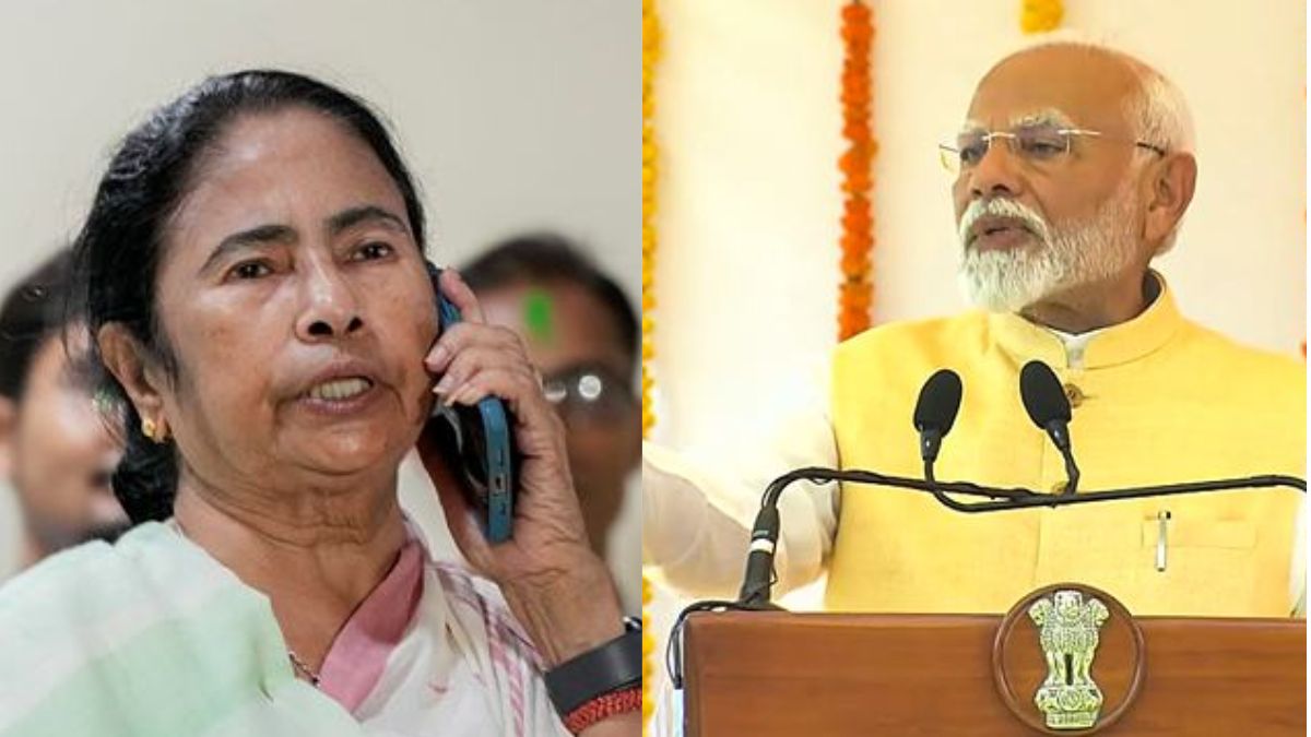 जब मोदी और उनके मंत्री ले रहे थे शपथ, तब ममता बनर्जी ने बंद कर दी लाइट ...