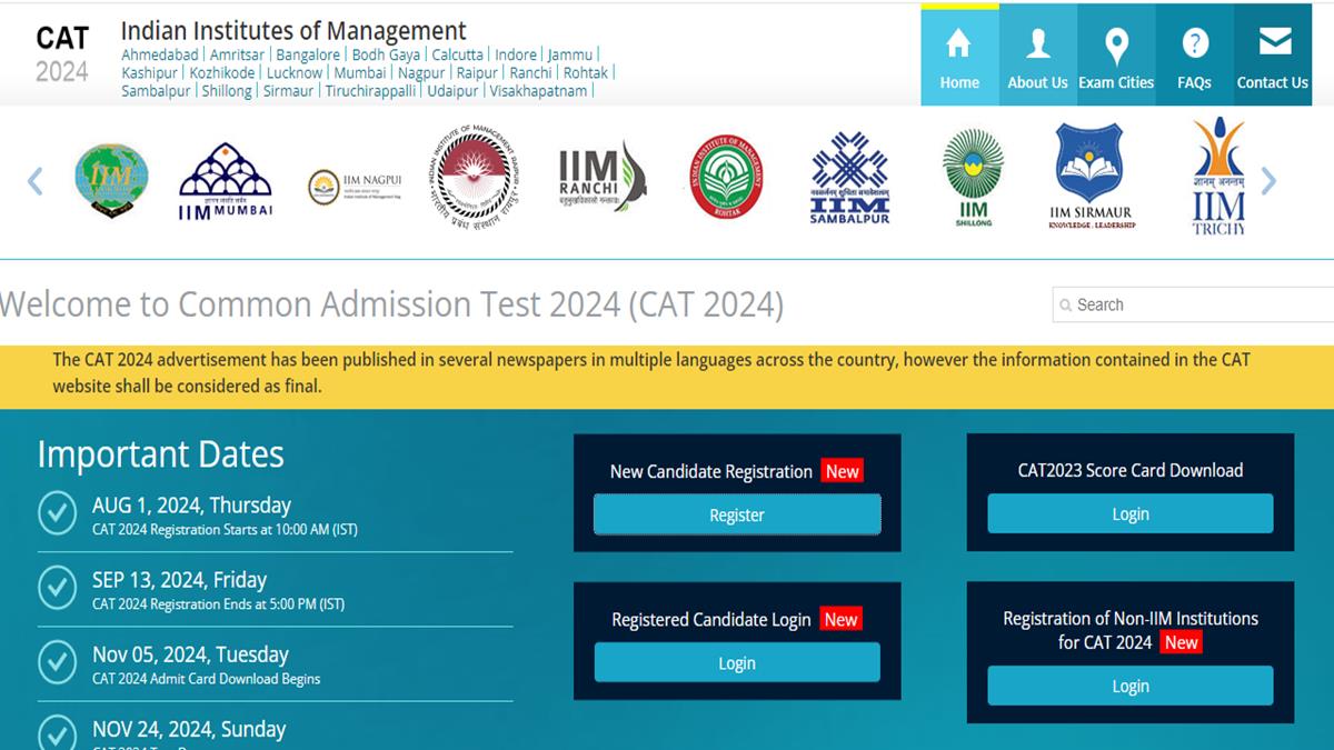 CAT Registration 2024 Exam Date Eligibility Criteria, Registration Process, Syllabus ...