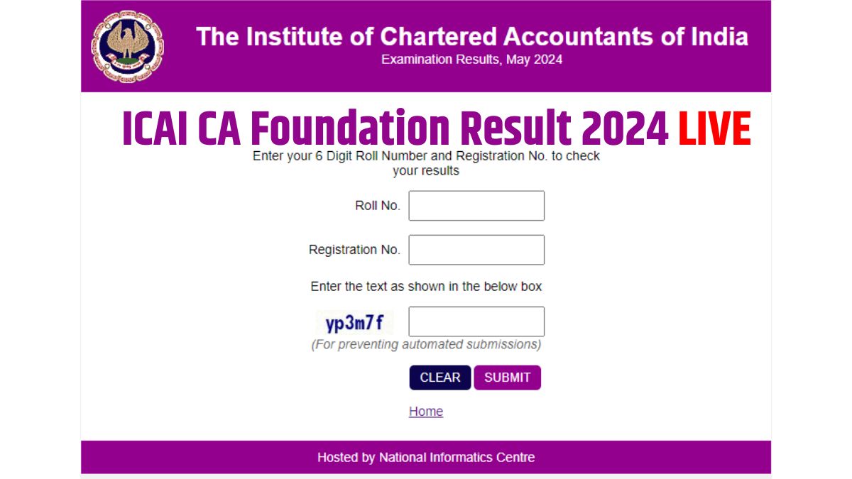 ICAI CA Foundation Result June 2024 declared Highlights Direct Link At ...