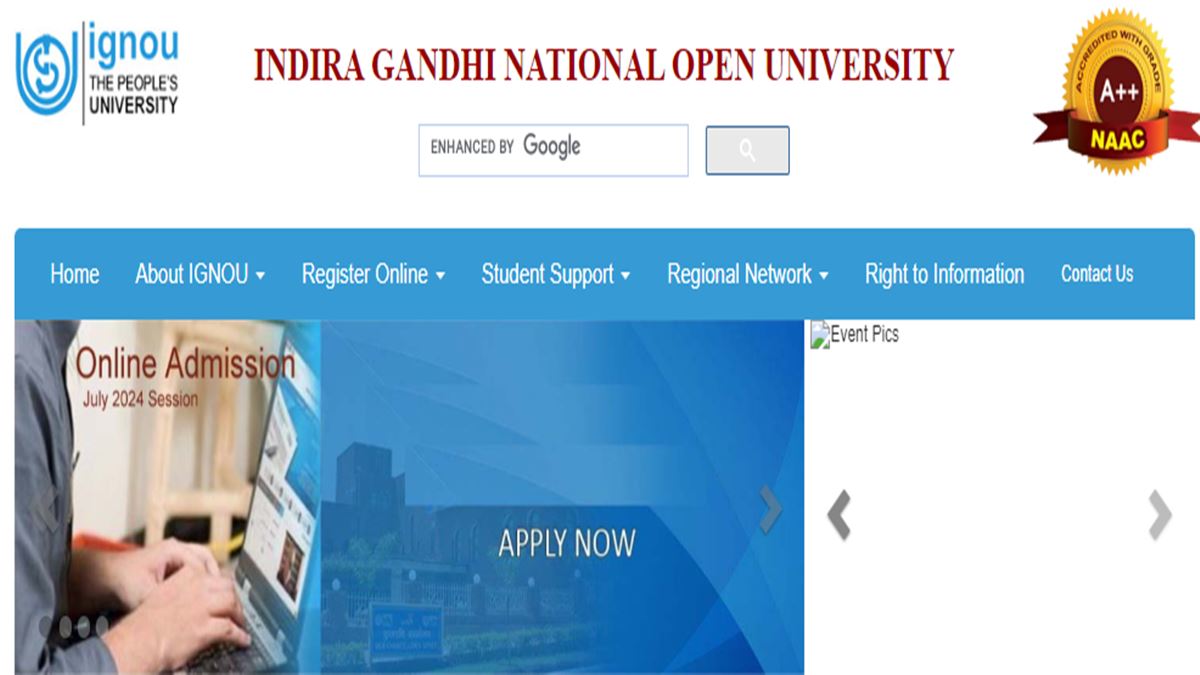 IGNOU July 2024 session fresh admission and re-registration date ...