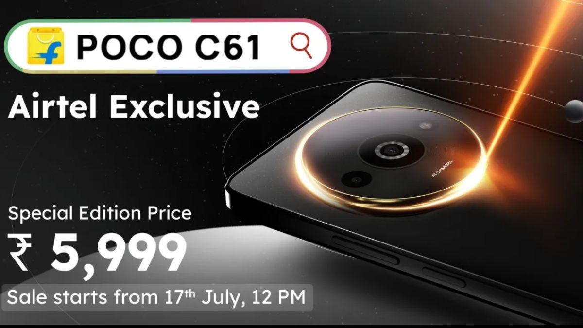 POCO C61 Airtel Edition Launched in India Price specifications features 5000mAh battery dual ...