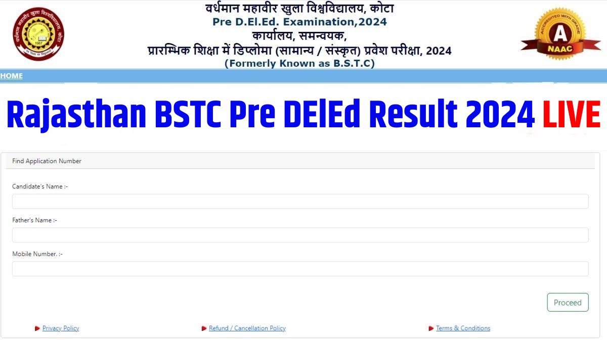 Rajasthan BSTC Pre Deled Result 2024, Sarkari Result 2024 ...