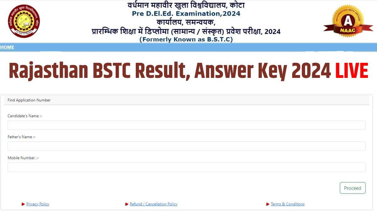 Rajasthan BSTC Result 2024: राजस्थान बीएसटीसी परिणाम आज हो सकती है जारी ...
