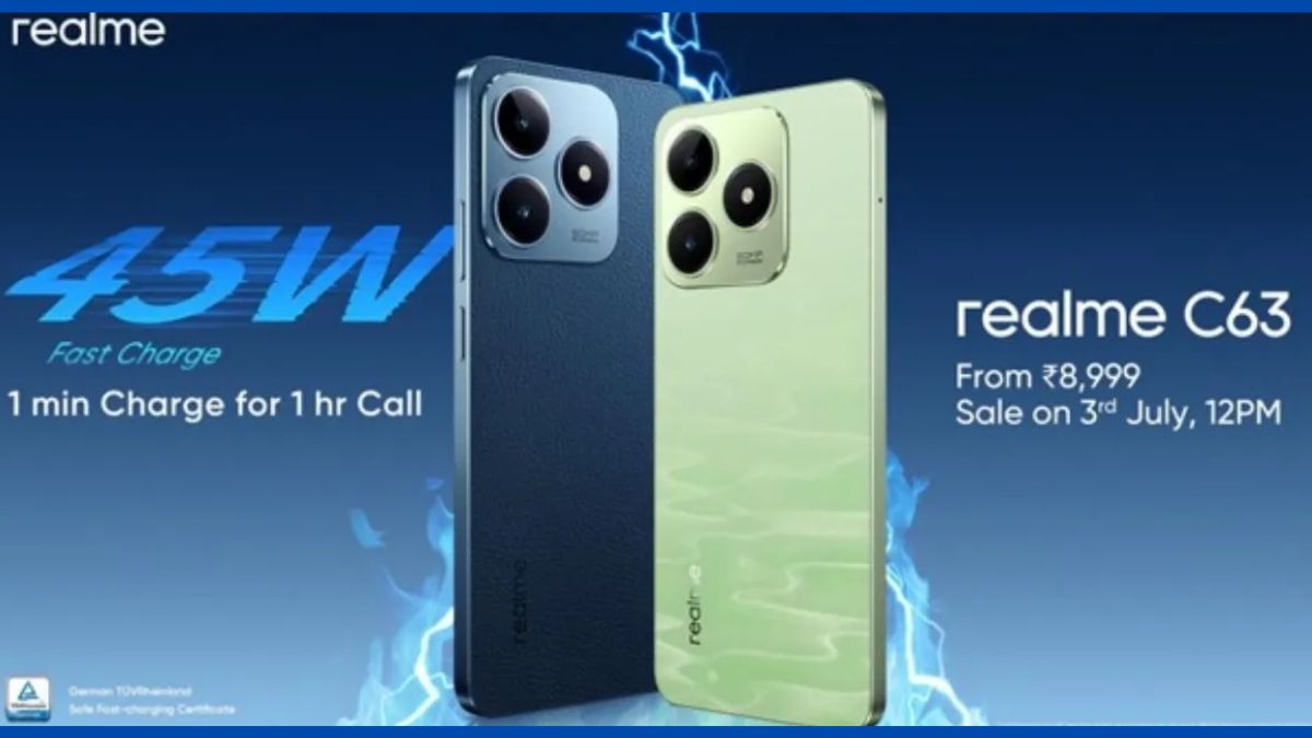 Realme C63 Launched in India Price 8999 rupees Specifications features ...