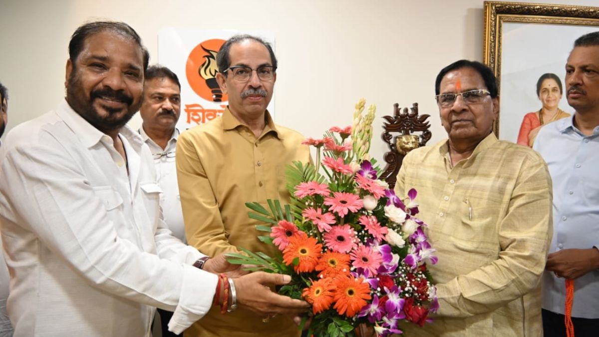 Maharashtra BJP leader Ramesh kuthe joins shivsena ubt in presence of ...