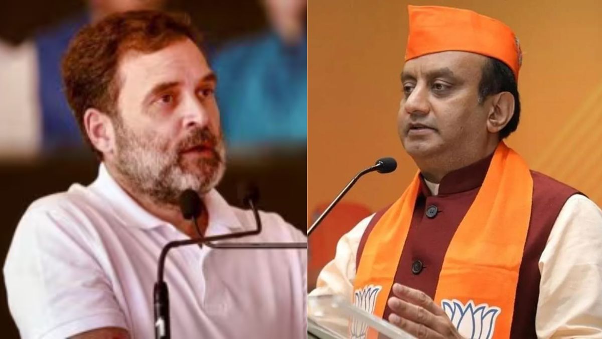 Rahul Gandhi asked for caste census in parliament bjp sudhanshu Trivedi attack congress ...