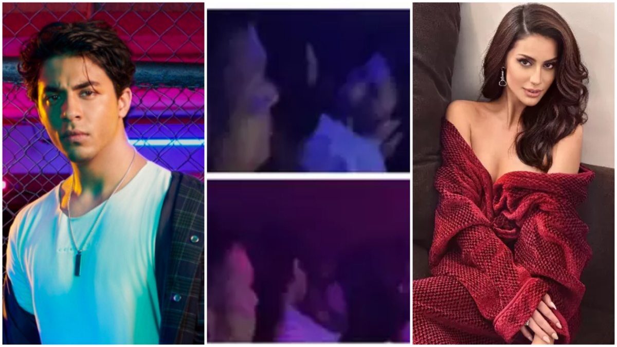 Shah rukh Khan son Aryan Khan gets cozy with a mystery girl amid smoke fans guess girl is his ...