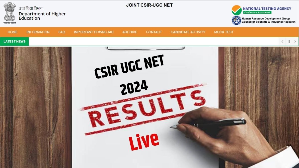 CSIR UGC NET 2024 Result Live Updates sarkari result kab aayega Check ...