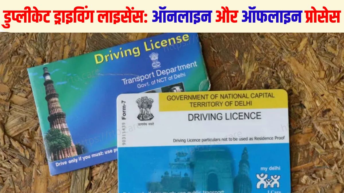 Online and offline process of getting a duplicate driving license ...
