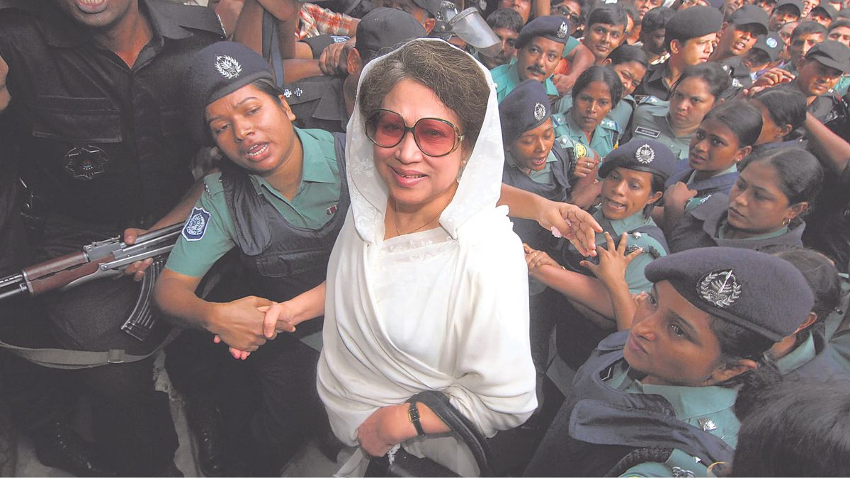 khaleda zia bangladesh first speech after coming out of jail sheikh ...