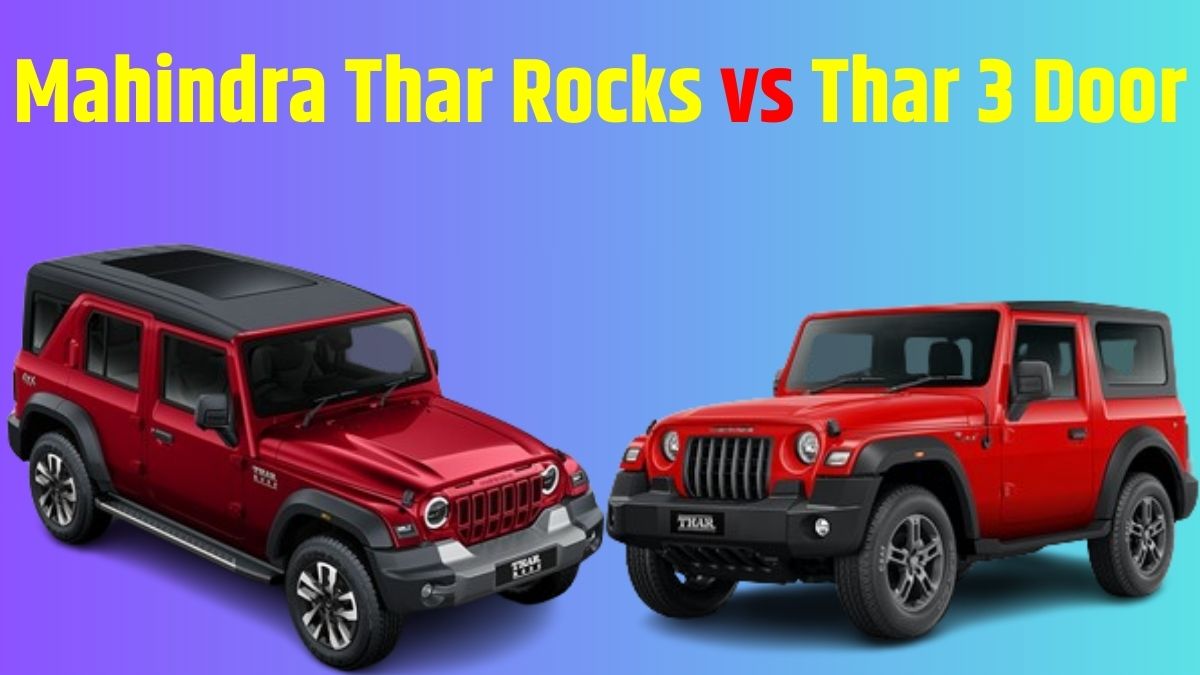 Mahindra Thar Rocks vs Thar 3 Door, Mahindra Thar Rocks Top 5 Features ...
