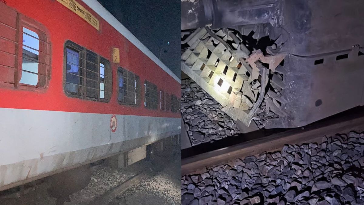 Train accident derail in kanpur and Siliguri sabarmati express railway ...