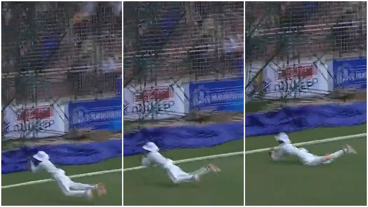 Duleep Trophy: Axar Patel Catch Boundary line Manav Sutar Bowler ...