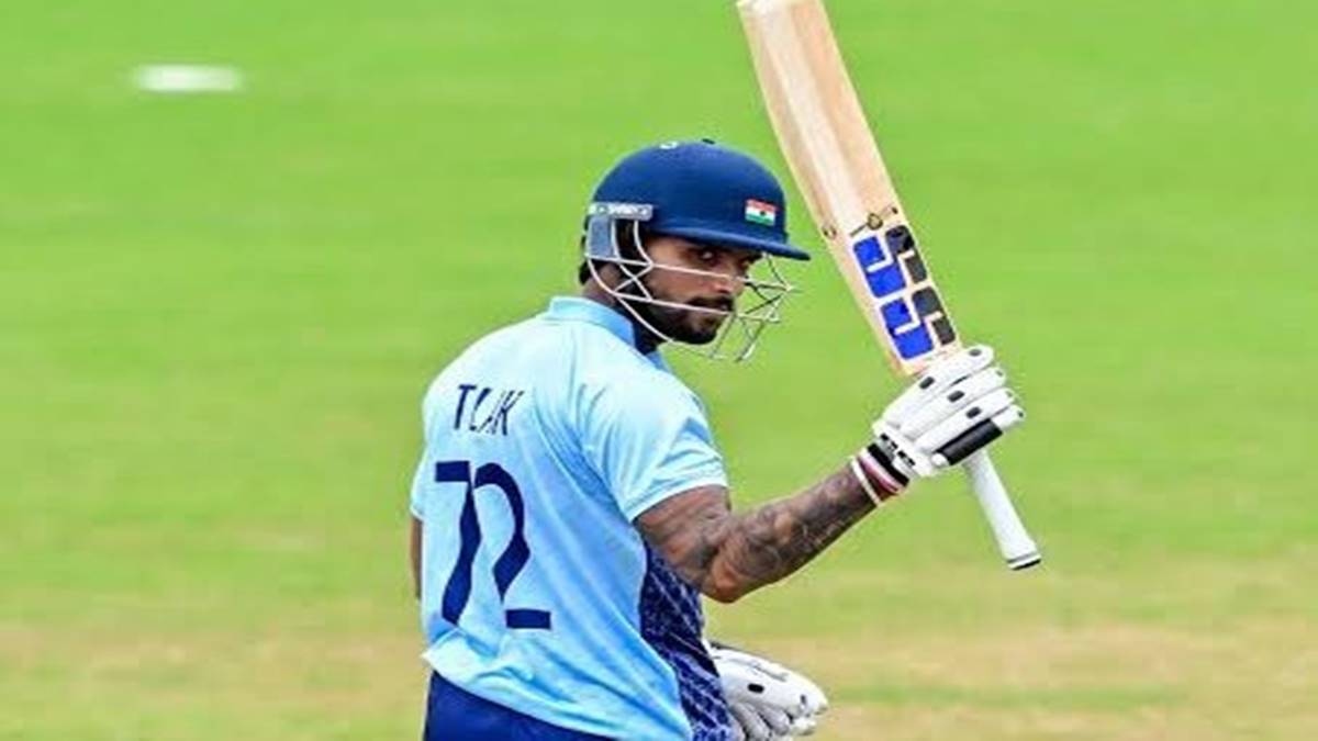 Duleep Trophy 2024 Tilak Verma hit century after Pratham Singh scored ...