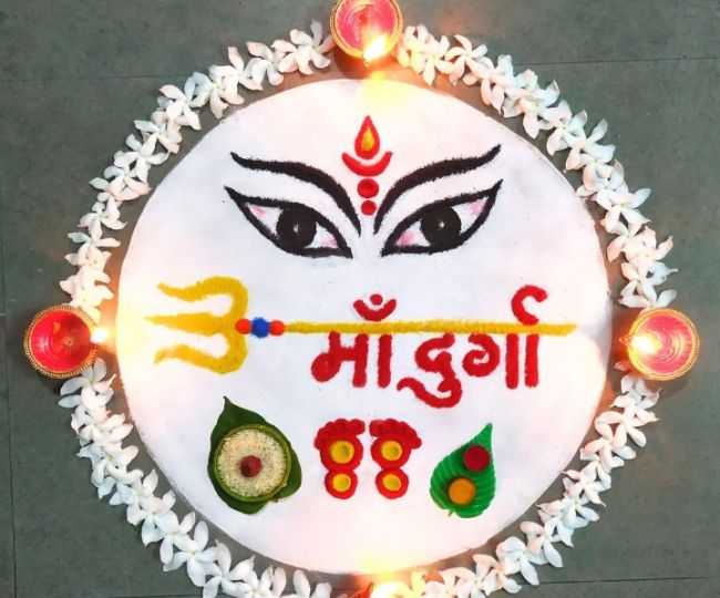 Dussehra Rangoli Designs: घर पर आसनी से बनाएं रंगोली | Jansatta