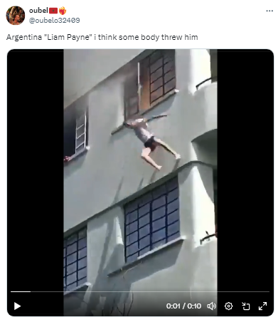 One Direction singer Liam Payne falling from building video viral with ...