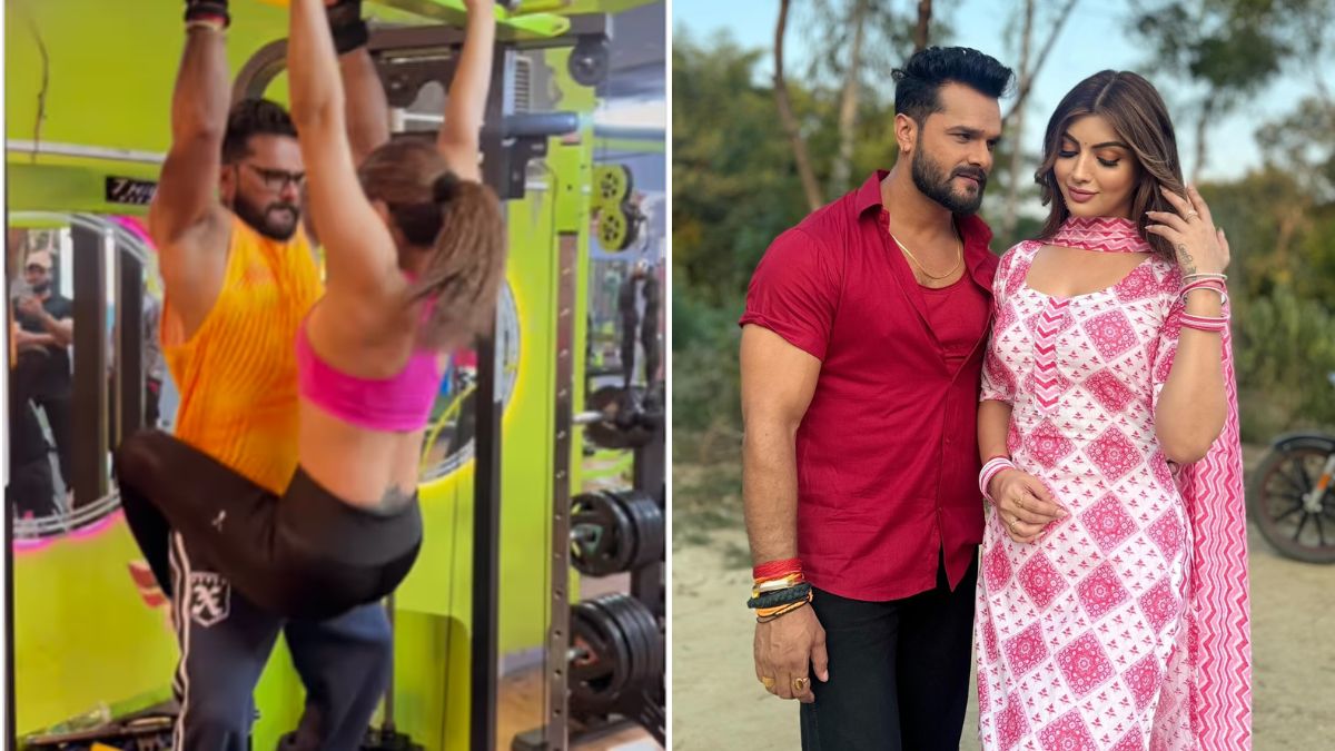 Khesari lal Yadav Reacts on workout video with Akanksha Puri for ...