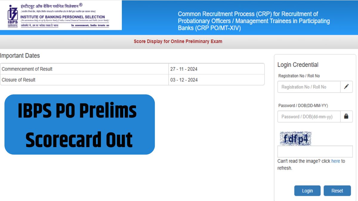 ibps po prelims scorecard out candidates download direct link from ...