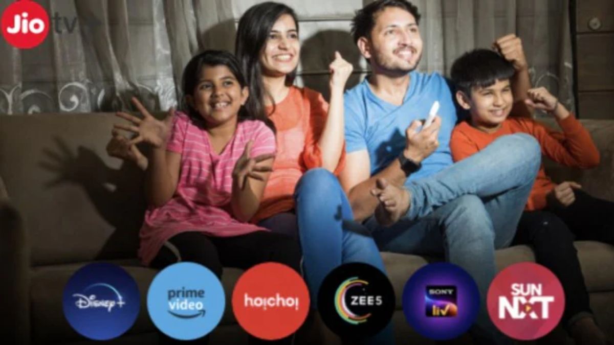 JioTV plus AI Sensor blurs adult scenes mute audio while watching web series movies with family ...