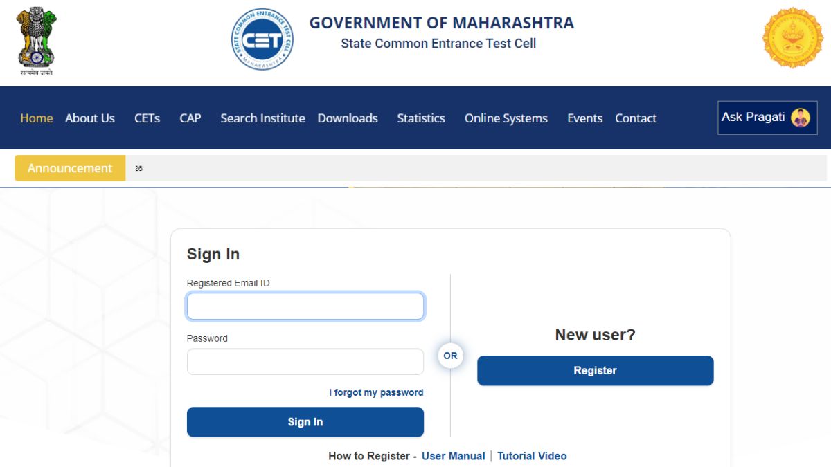 MHT CET 2025 Registration process starts, know the direct link and step ...