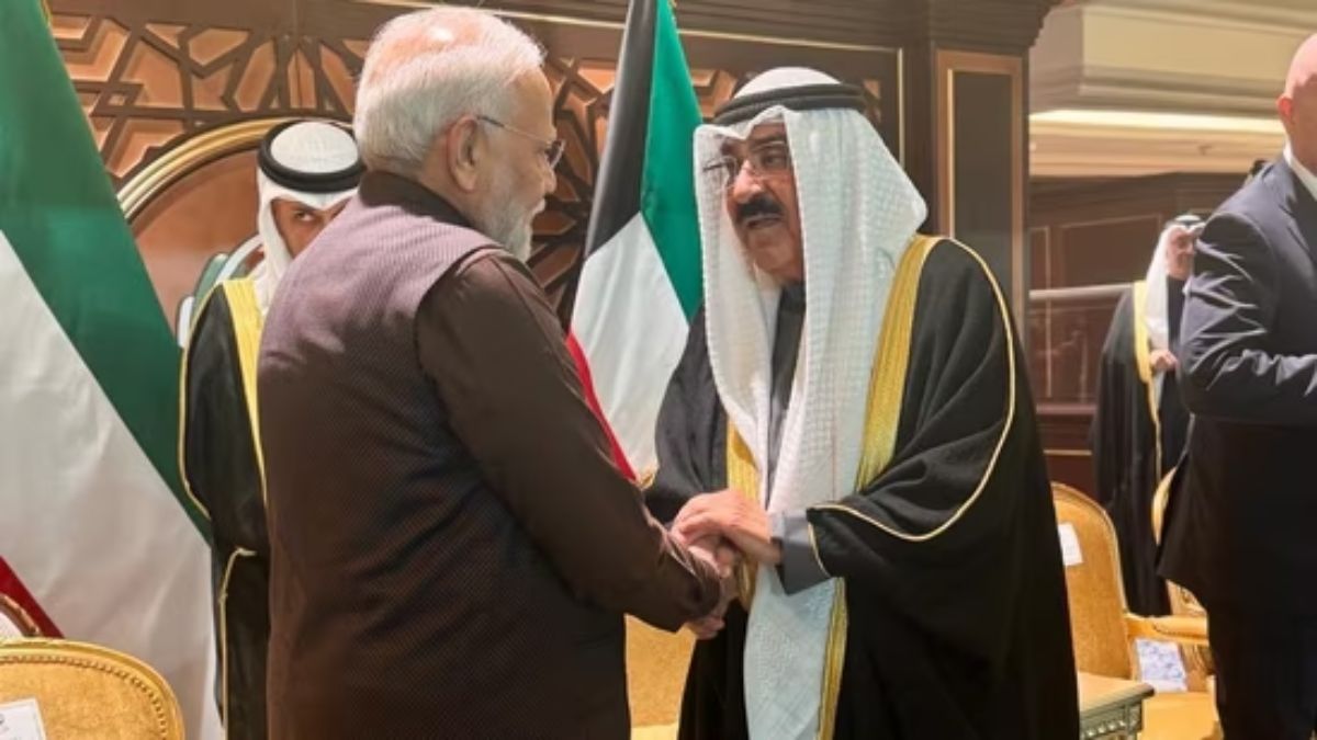 pm narendra modi kuwait met emir ahmed al jaber attends arabian gulf ...